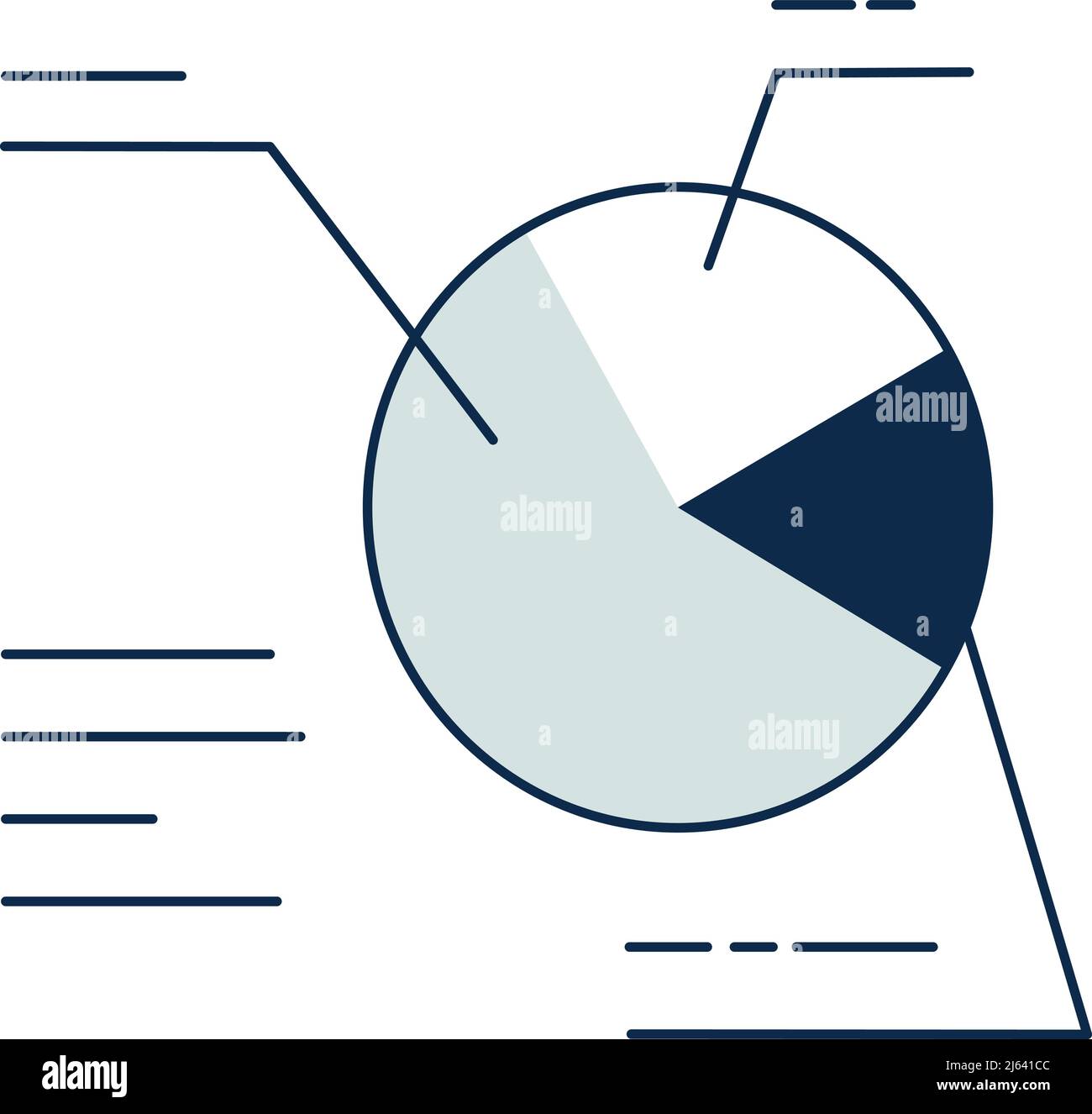 Pie chart icon. Data distribution diagram symbol Stock Vector Image ...