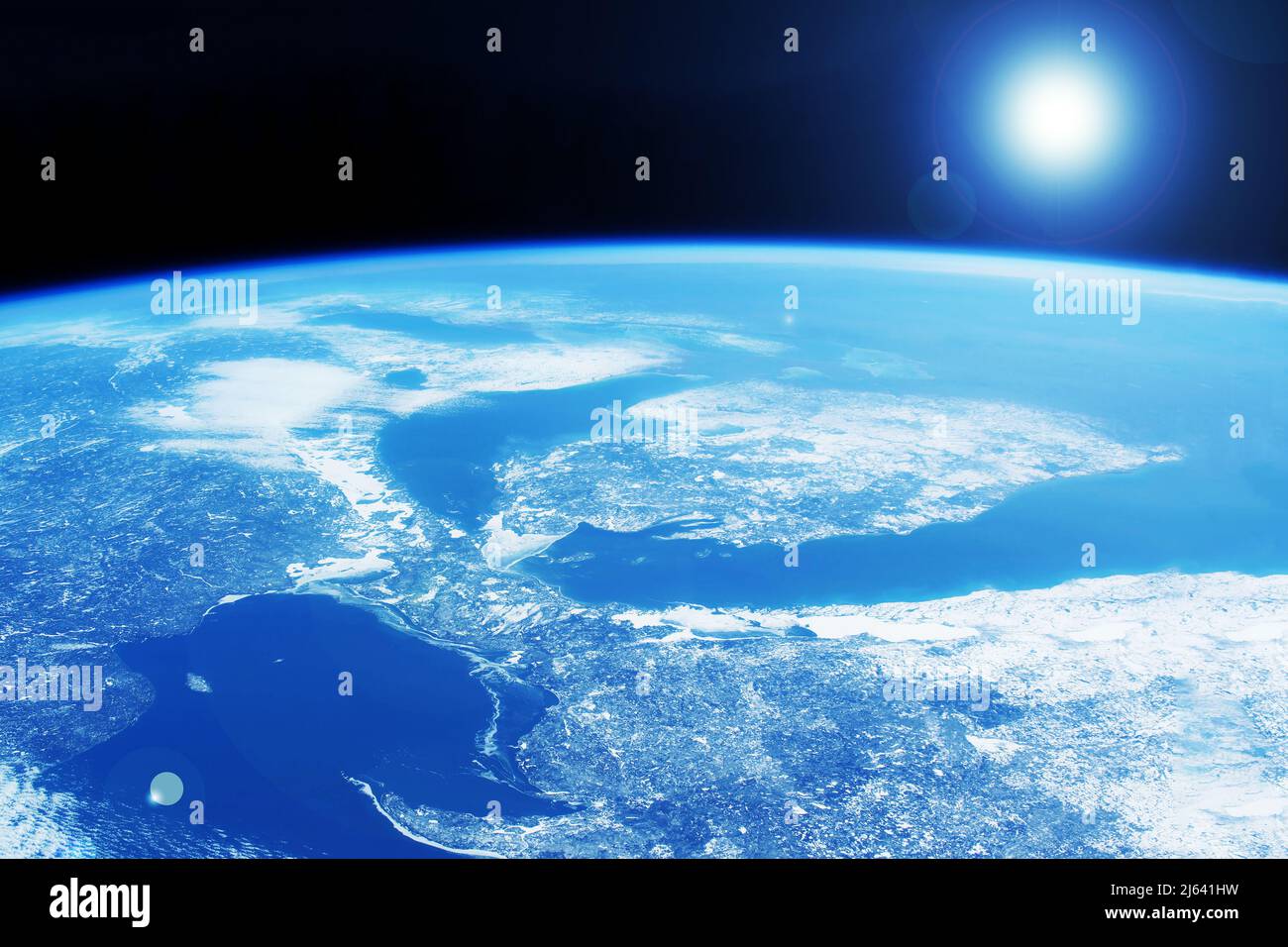 Earth from space. Elements of this image furnished by NASA Stock Photo ...
