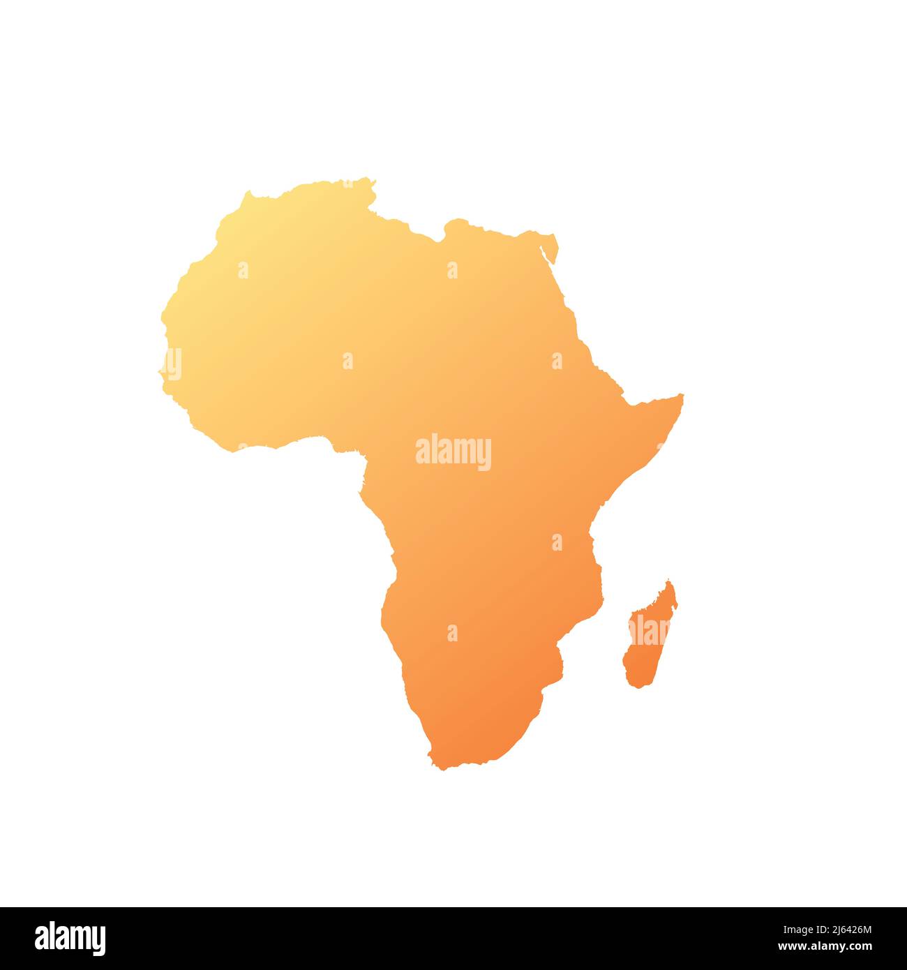 Map of Africa, sign silhouette. World Map Globe. Vector Illustration ...