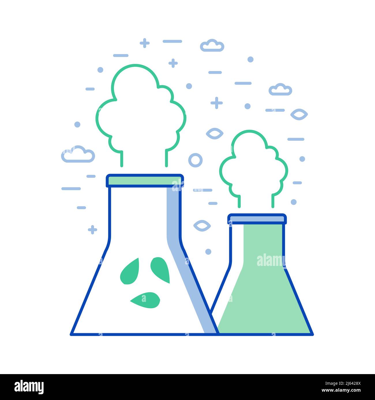 Alternative Energy Nuclear Plant Line Art Icon Stock Vector Image & Art ...