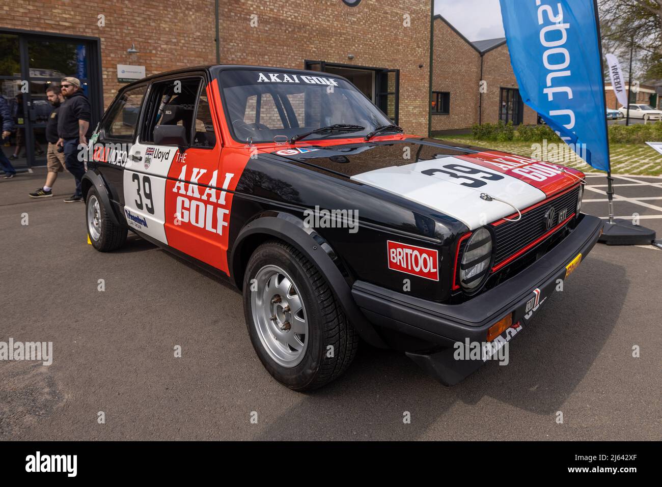 A recreation of the iconic 1979 Akai Golf GTi, on display at the April ...