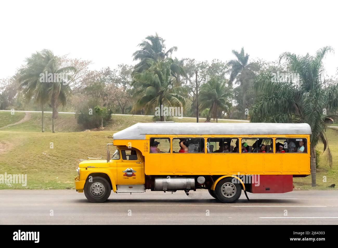 Old Passenger Truck in Cuba, 2017 Stock Photo - Alamy