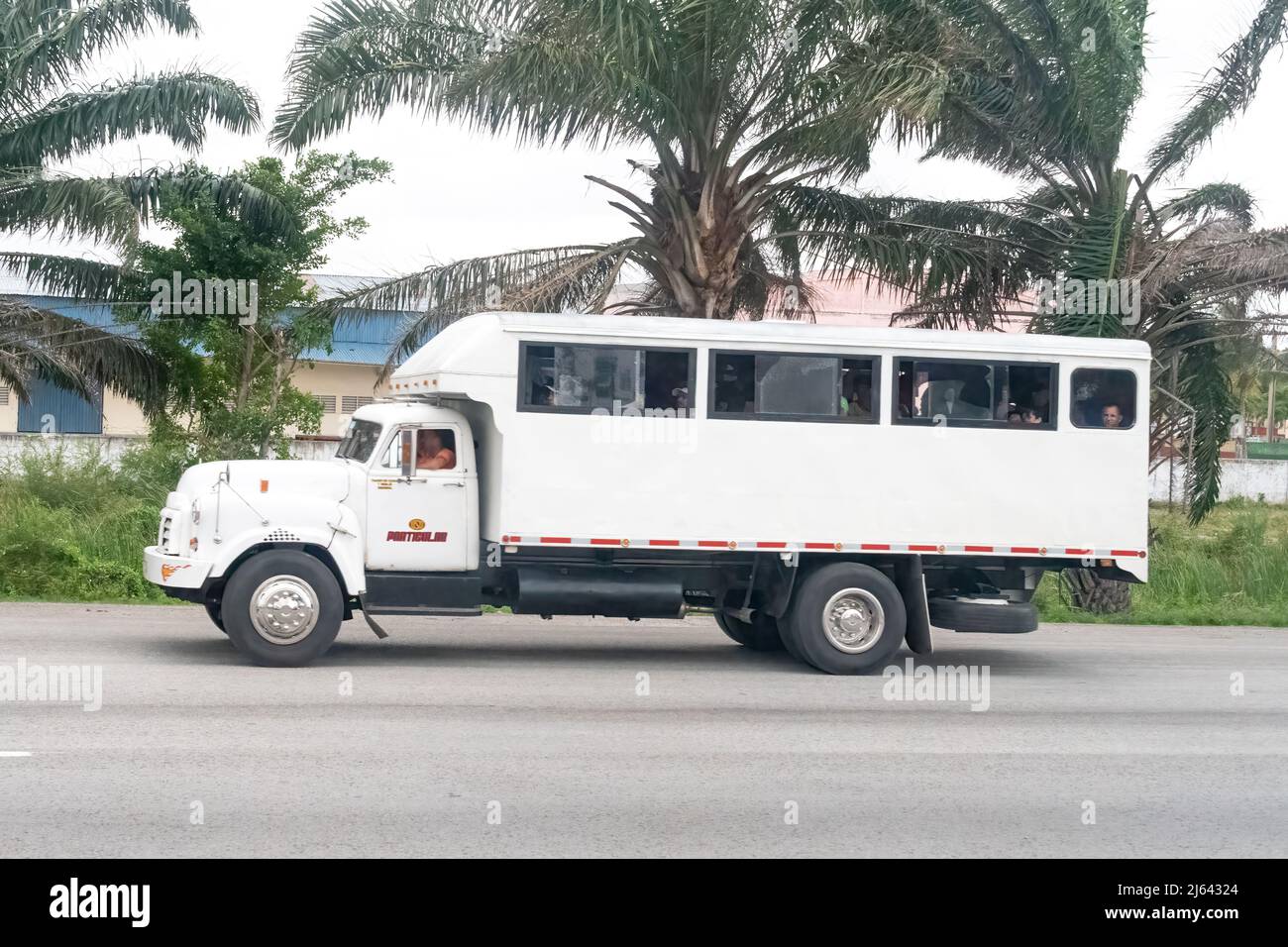 Old Passenger Truck in Cuba, 2017 Stock Photo - Alamy