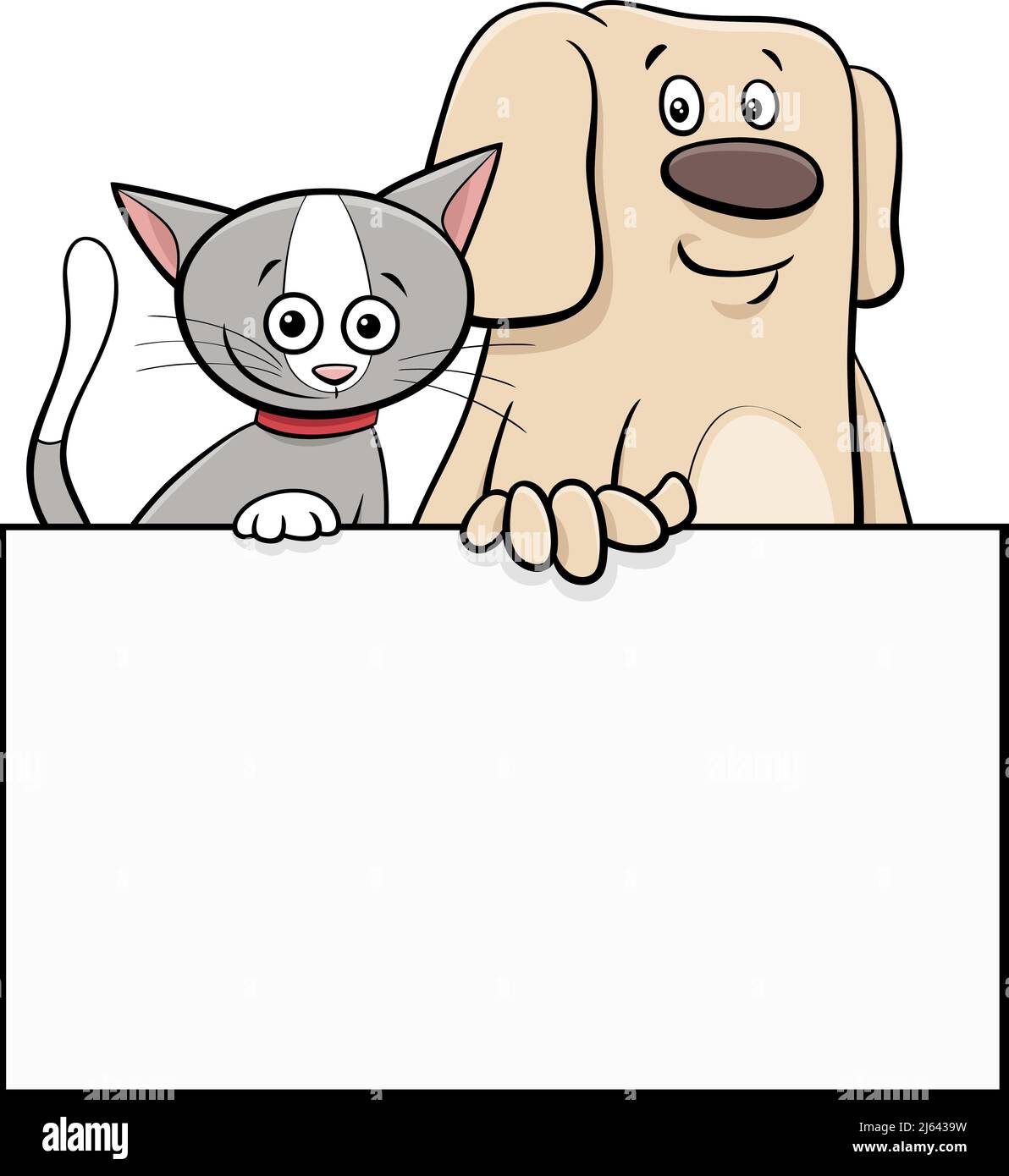 Cartoon cat board card hi-res stock photography and images - Alamy