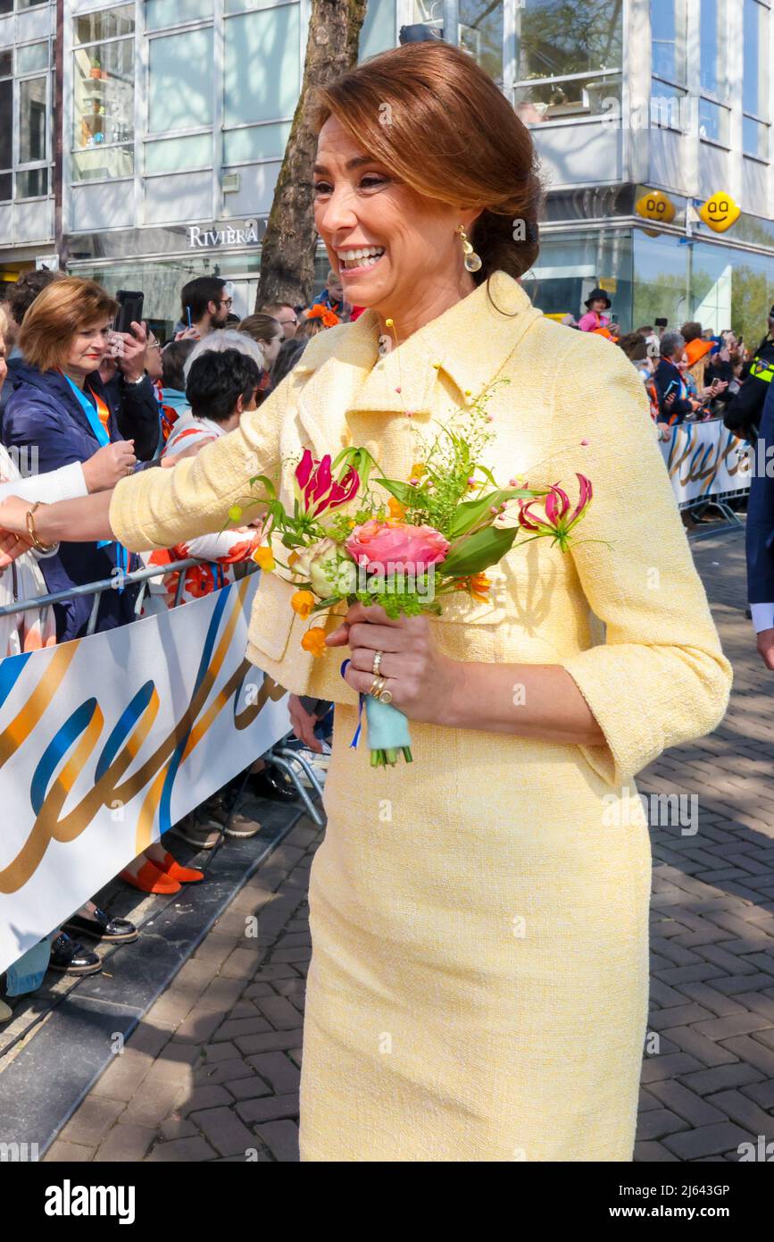 Princess Marilene of the Netherlands celebrating the King's 55th ...