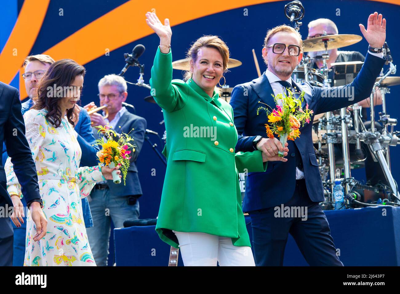 Prince Bernhard and Princess Annette of the Netherlands celebrating the ...