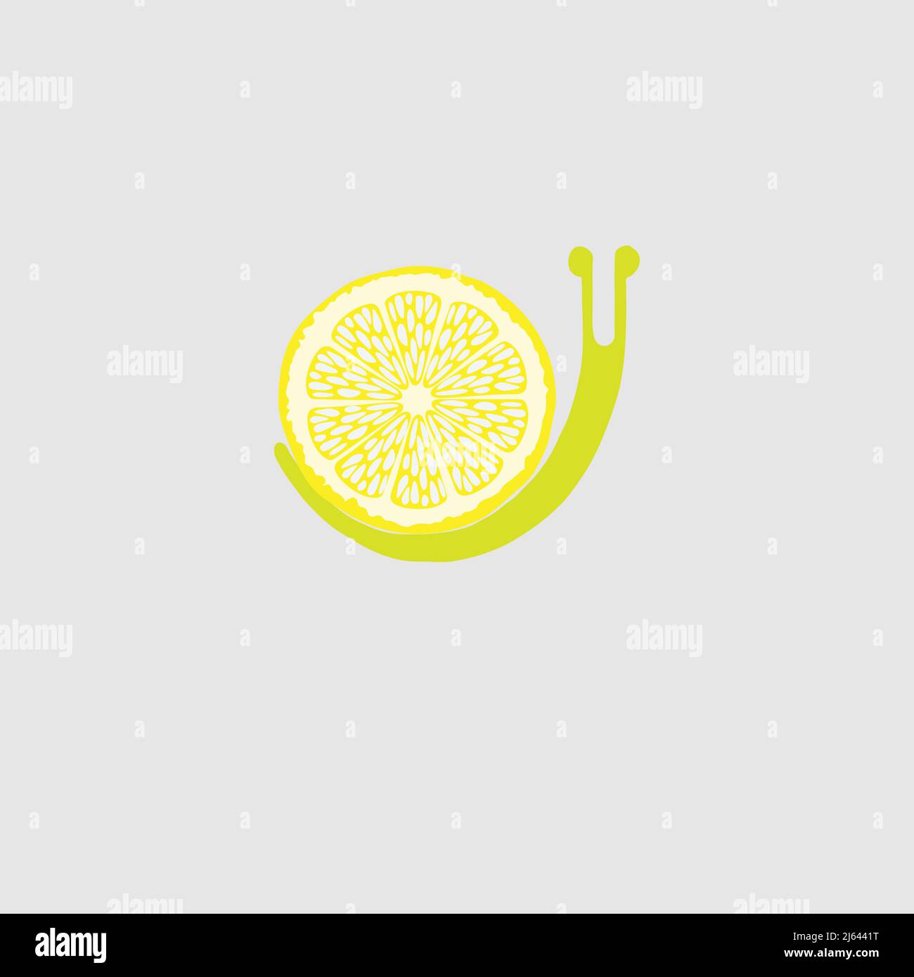 Slice fresh citrus lemon Stock Vector Images - Alamy