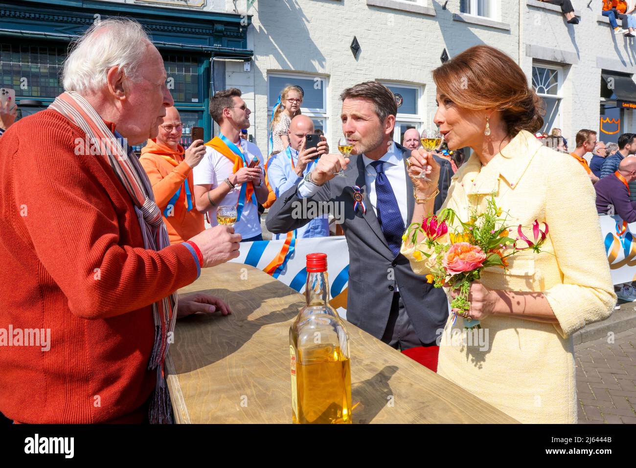 Prince Maurits and Princess Marilene of the Netherlands celebrating the ...