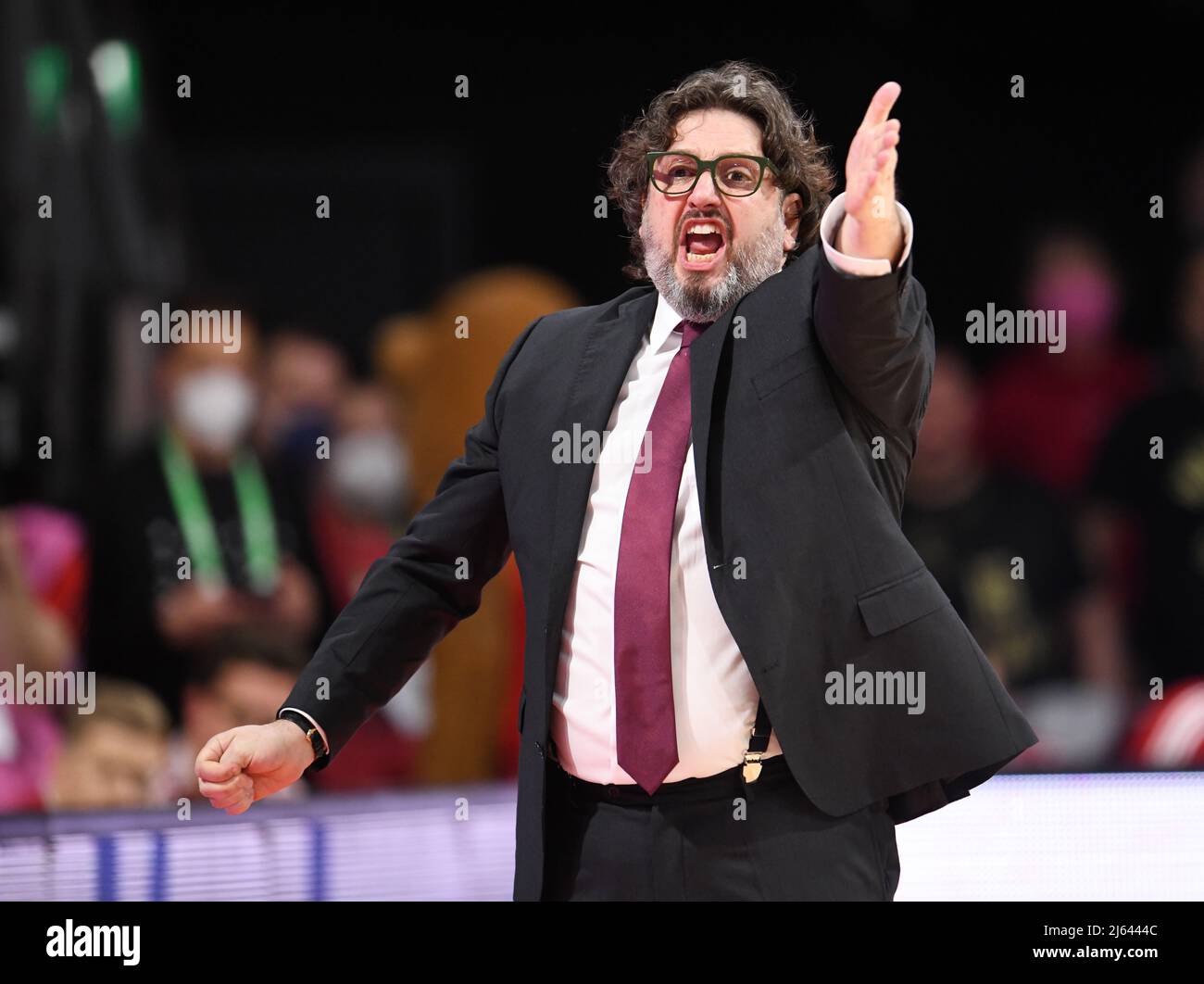 Munich, Germany. 27th Apr, 2022. Basketball: Euroleague, FC Bayern ...