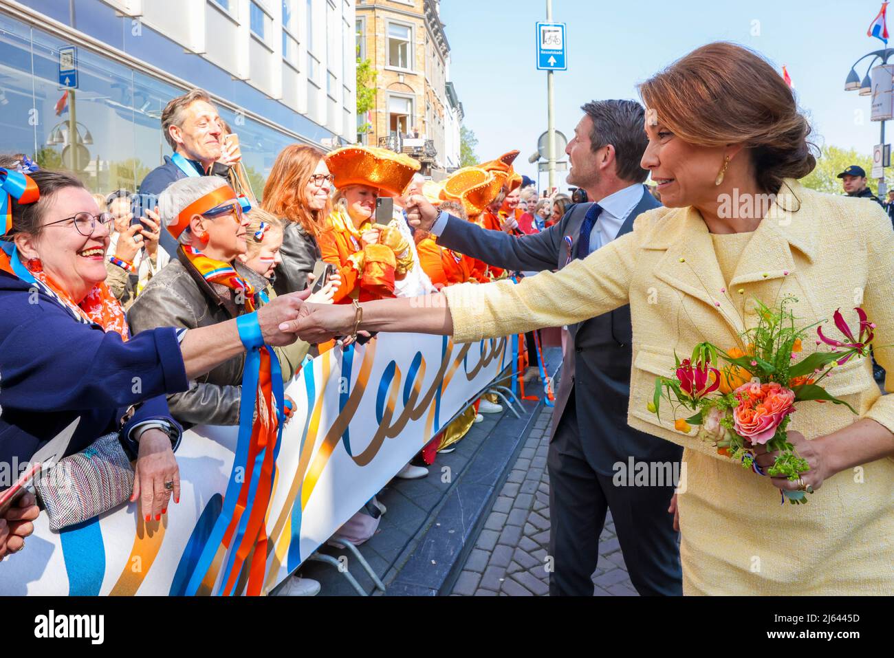 Prince Maurits and Princess Marilene of the Netherlands celebrating the ...
