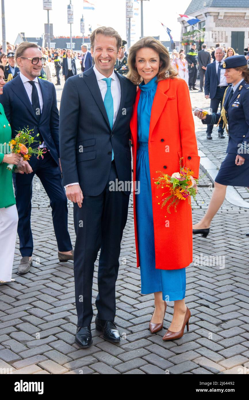 Prince Floris and Princess Aimee of the Netherlands celebrating the ...