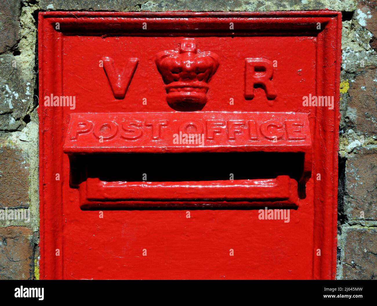 Victorian letter box queen victoria reign royal mail post office hi-res ...
