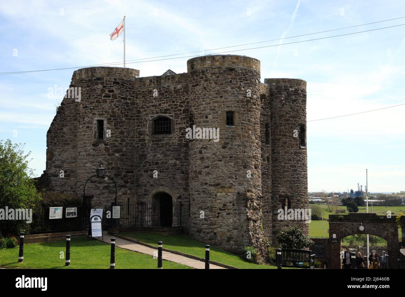 The Ypres Tower, also known as Rye castle, in the East Sussex Cinq Port ...
