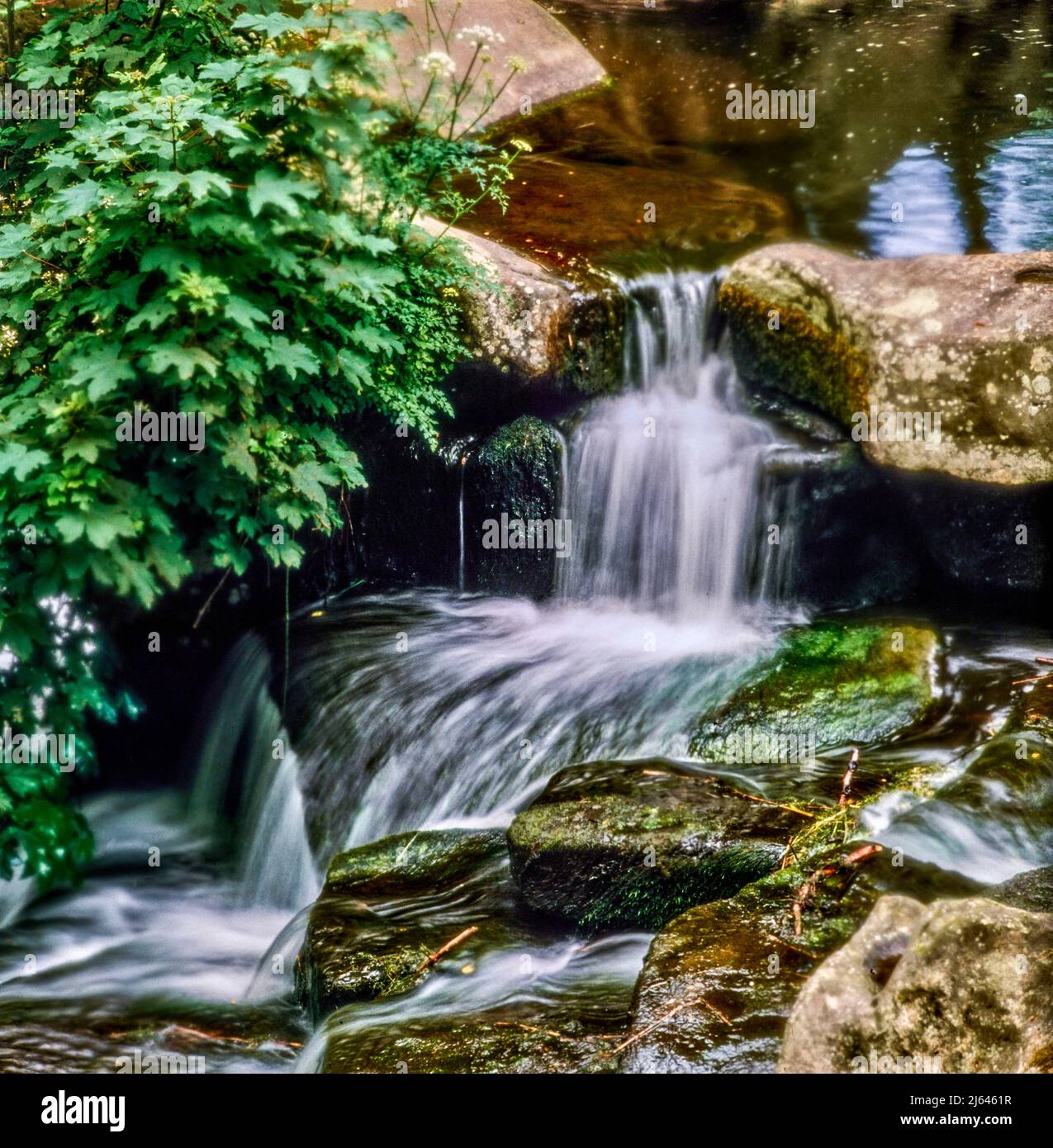 Waterfall at Virginia Water Stock Photo - Alamy