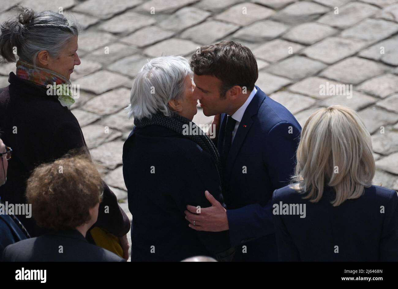 Paris, France. 27th Apr, 2022. .French President Emmanuel Macron ...
