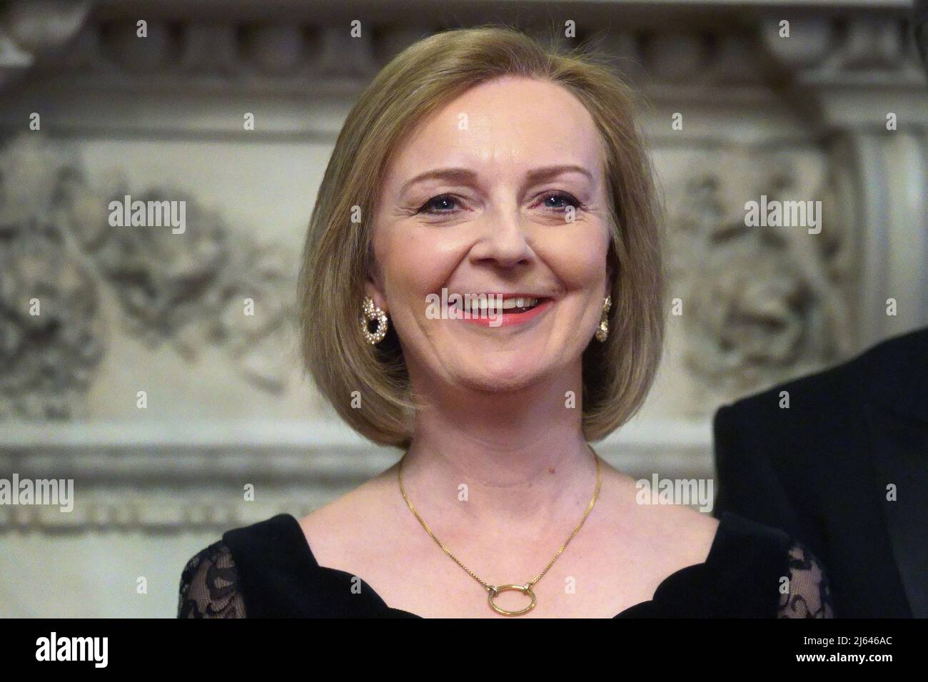 Foreign Secretary Liz Truss at the Easter Banquet at Mansion House in ...