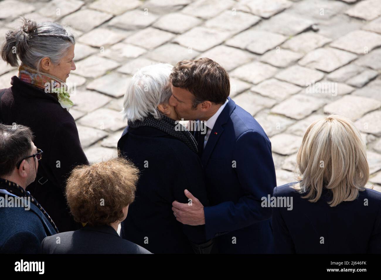 Paris, France. 27th Apr, 2022. French President Emmanuel Macron ...