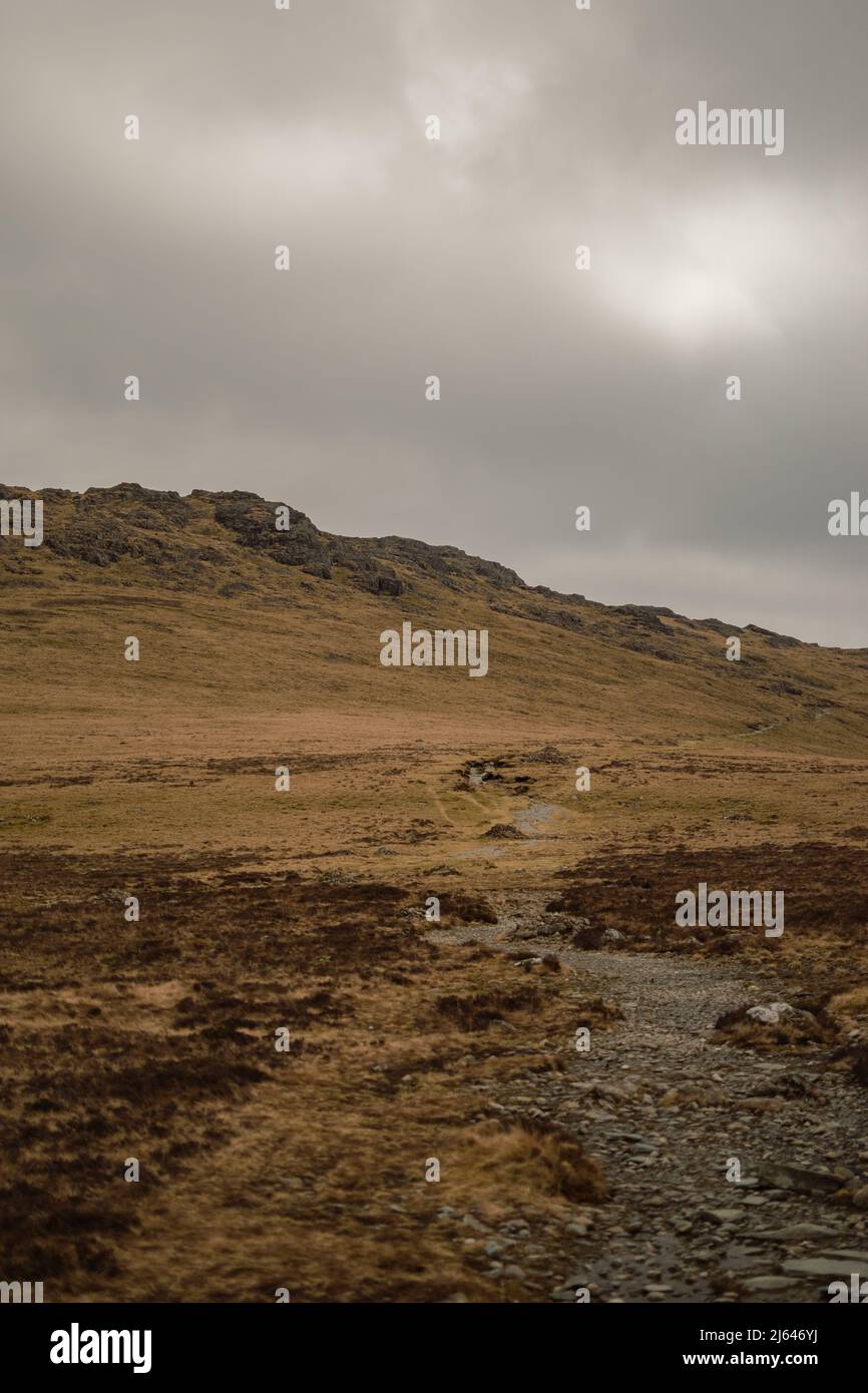 Buttermere Valley seen from the famous Haystacks ridgeline and ...