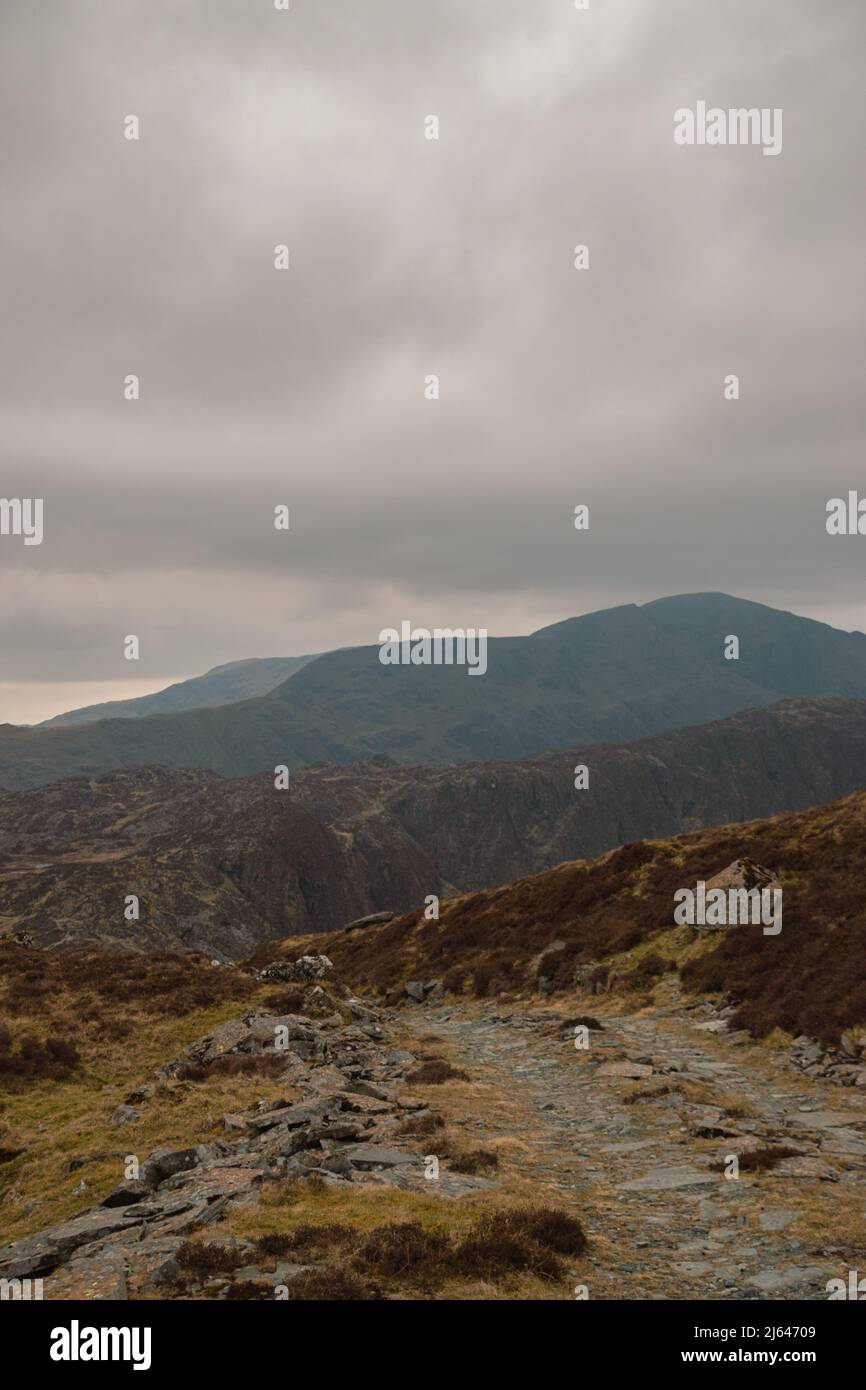 Buttermere Valley seen from the famous Haystacks ridgeline and ...