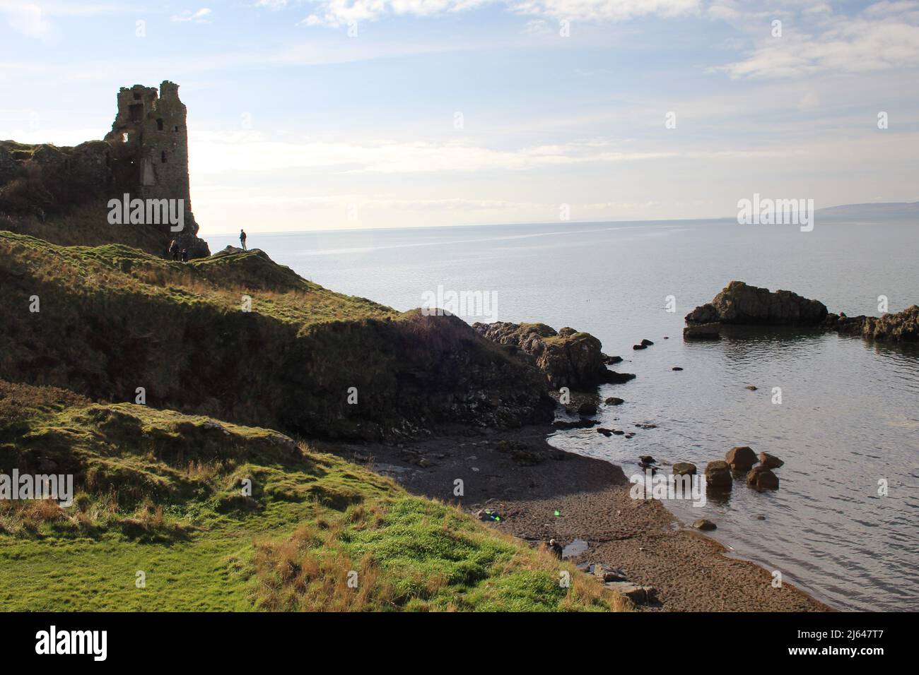 Scotland south ayrshire dunure castle hi-res stock photography and ...