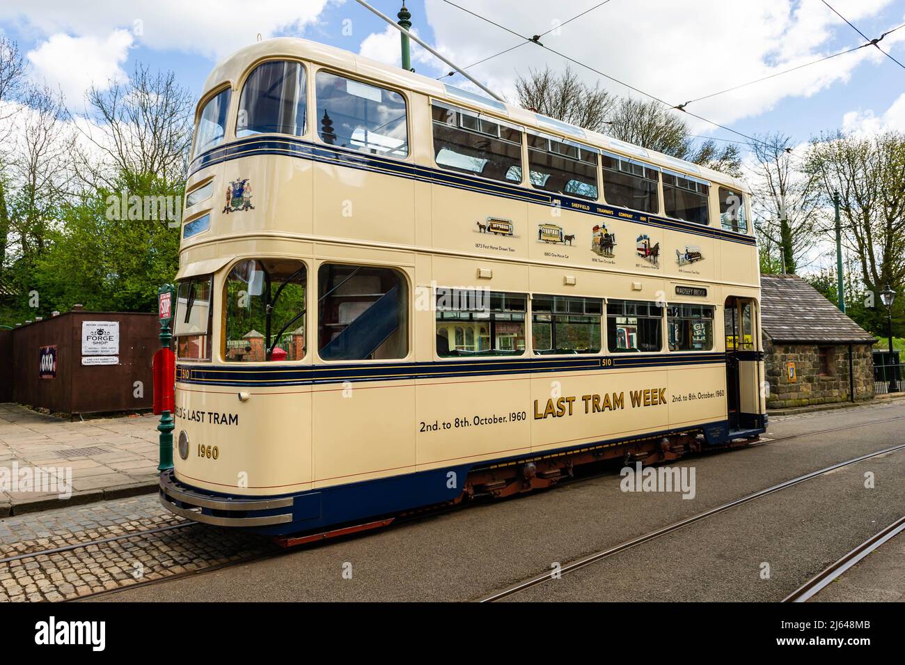 Sheffield's Last Tram at the Crich National Tramway Museum, Derbyshire ...