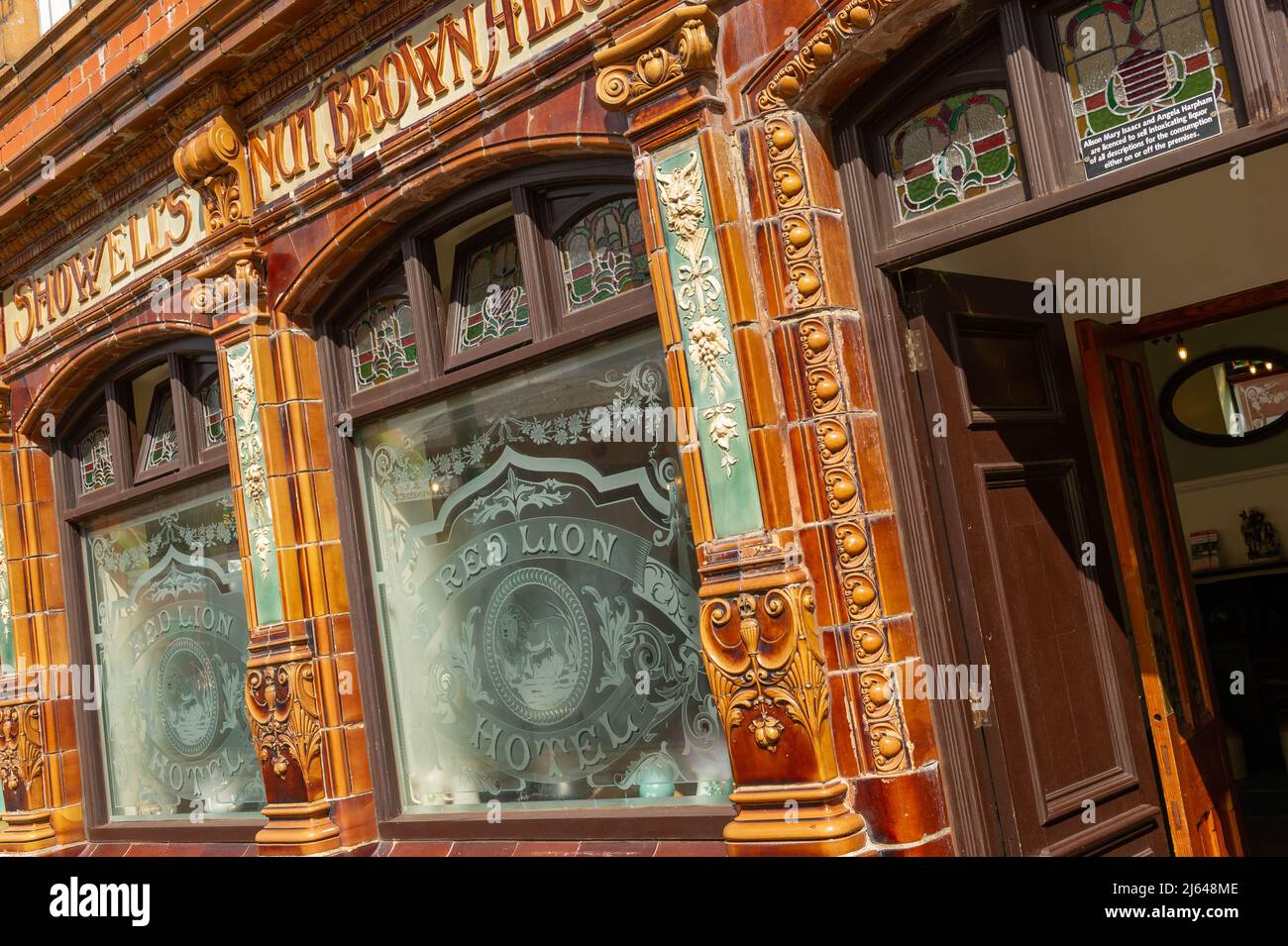 Tiled British Pub Frontage Stock Photo - Alamy