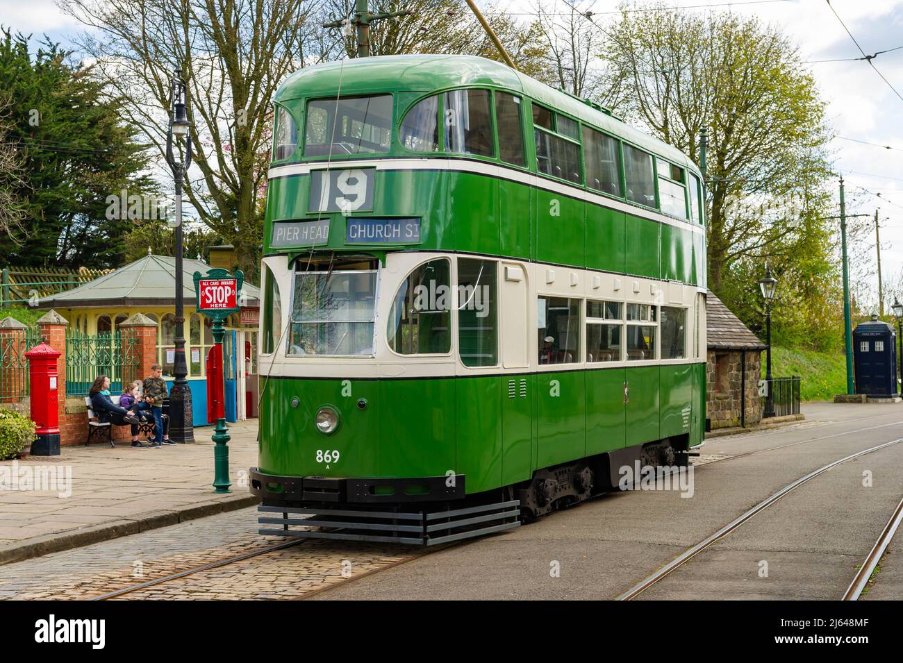 Liverpool Corporation Tram at the Crich National Tramway Museum ...