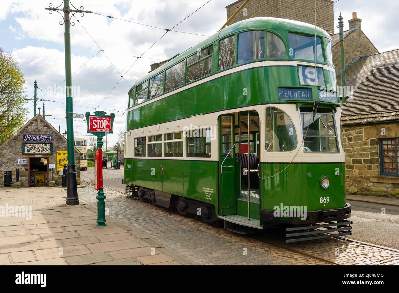 Liverpool Corporation Tram at the Crich National Tramway Museum ...