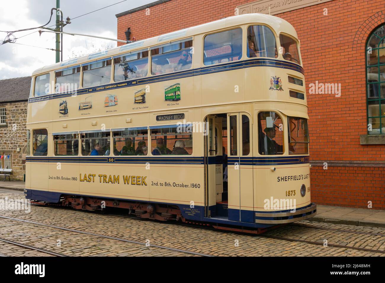 Sheffield's Last Tram at the Crich National Tramway Museum, Derbyshire ...
