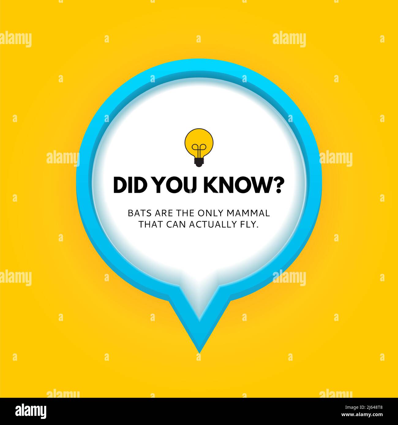 Did you know interesting fact Vector Illustration. EPS10 Stock Vector ...