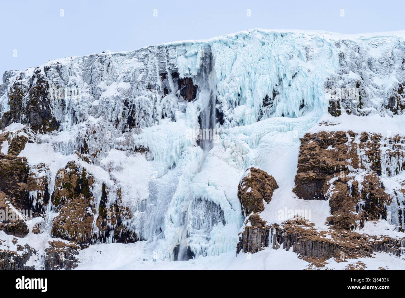 Photograph of Bjarnarfoss waterfall, on the Snæfellsnes Peninsula in ...
