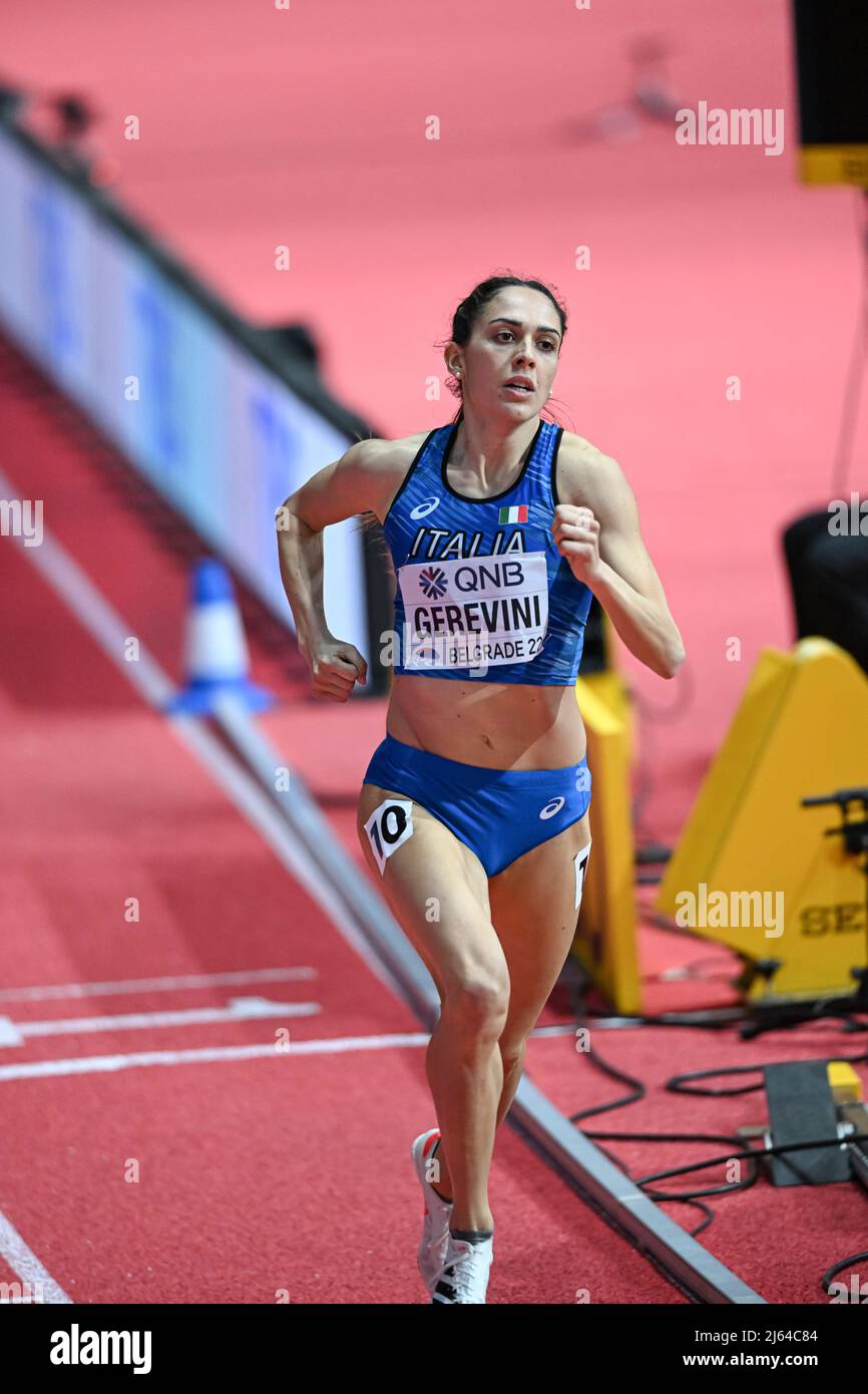 Sveva Gerevini participating in the Belgrade 2022 World Indoor ...