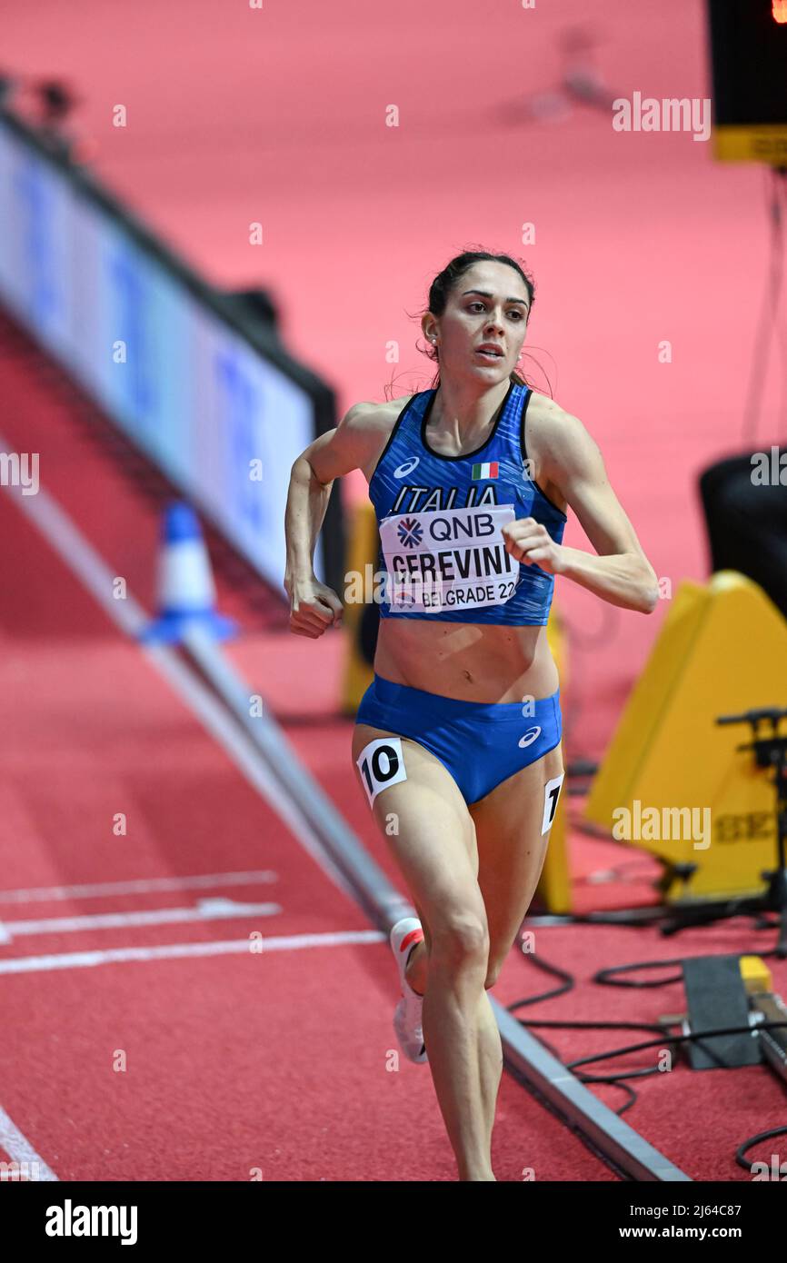 Sveva Gerevini participating in the Belgrade 2022 World Indoor ...