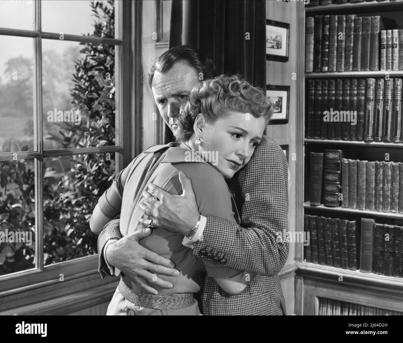 JOHN MILLS, PHYLLIS CALVERT, MR. DENNING DRIVES NORTH, 1952 Stock Photo ...