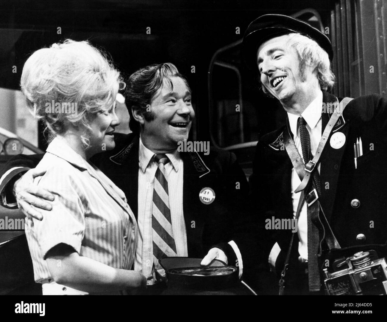 ANDRIA LAWRENCE, REG VARNEY, BOB GRANT, ON THE BUSES, 1969 Stock Photo ...