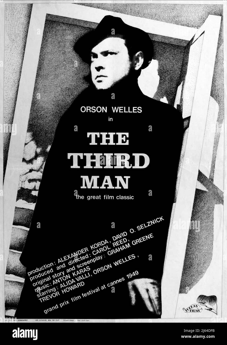 ORSON WELLES POSTER, THE THIRD MAN, 1949 Stock Photo - Alamy
