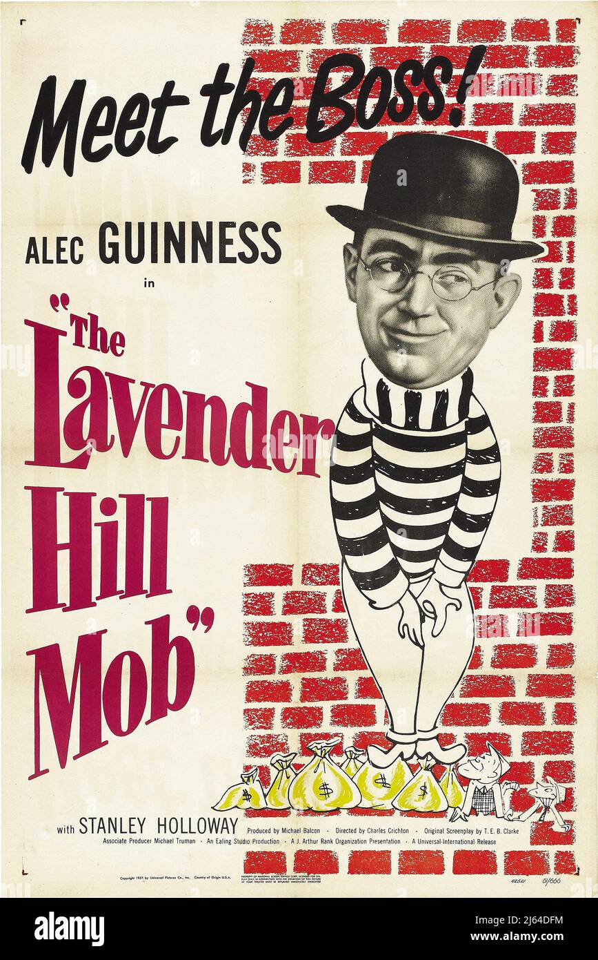 ALEC GUINNESS POSTER, THE LAVENDER HILL MOB, 1951 Stock Photo - Alamy