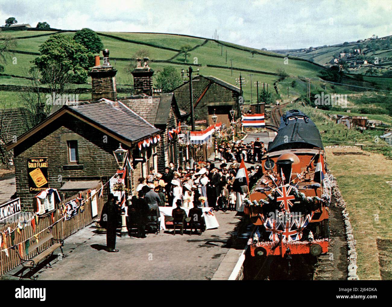 TRAIN ARRIVES HOME WITH FATHER, THE RAILWAY CHILDREN, 1970 Stock Photo ...
