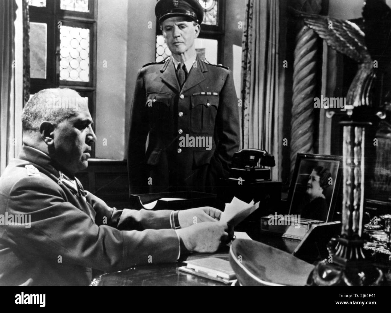 FREDERICK VALK, ERIC PORTMAN, THE COLDITZ STORY, 1955 Stock Photo - Alamy