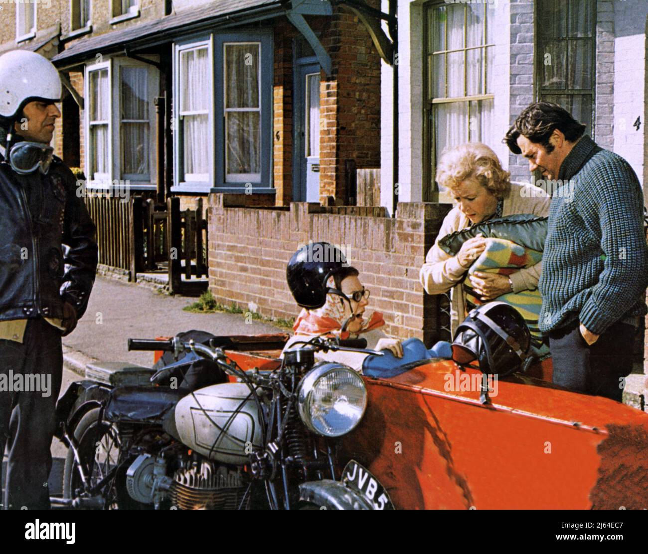 ROBBINS,KAREN,HARE,VARNEY, ON THE BUSES, 1971 Stock Photo - Alamy