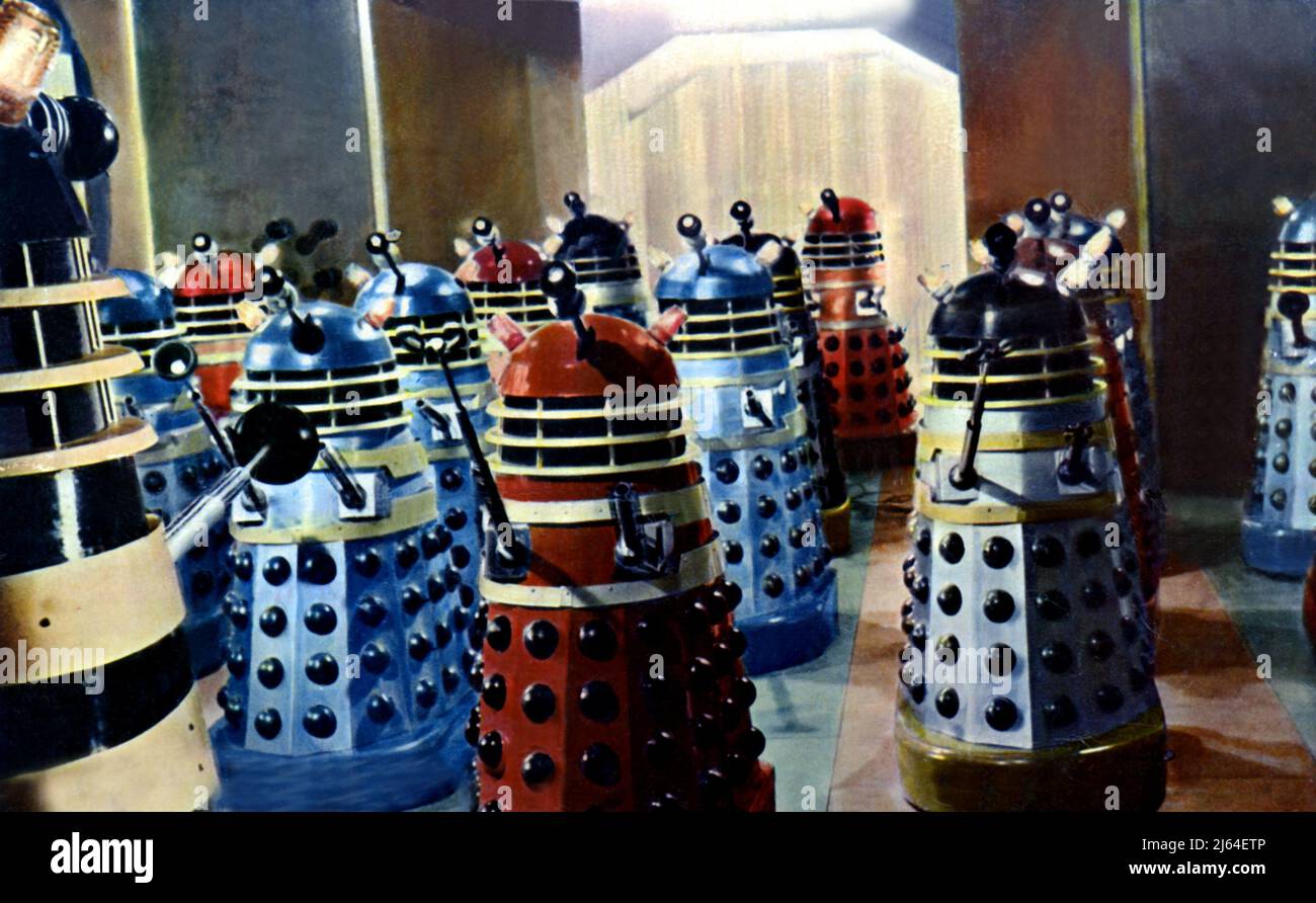 DALEK ARMY, DR. WHO AND THE DALEKS, 1965 Stock Photo - Alamy