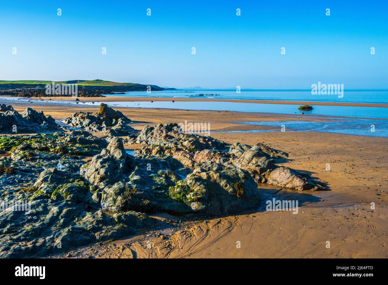 The beach at Rhosneigr on the coast of Anglesey, North Wales, UK Stock ...
