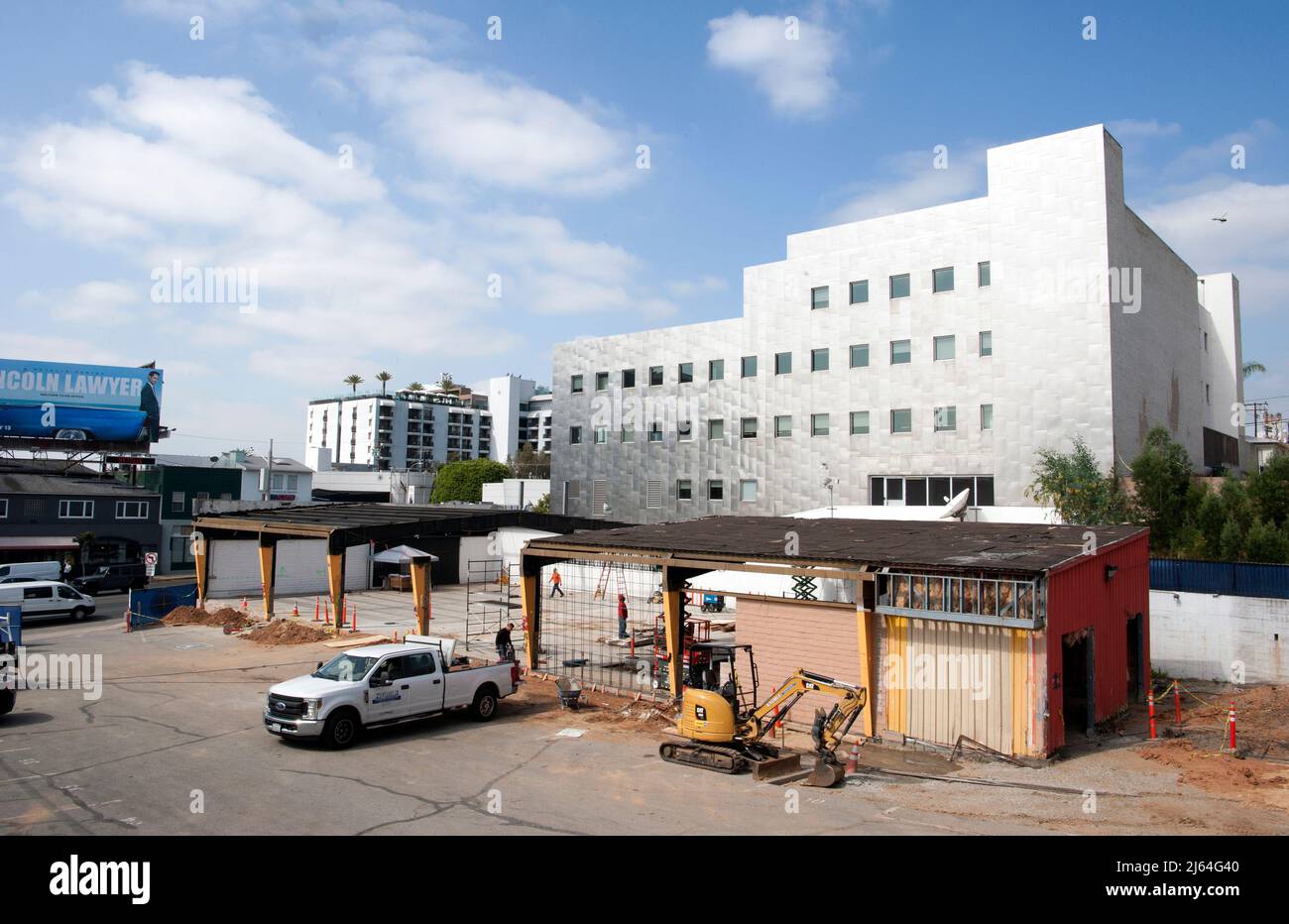 The historic Tower Records building on the Sunset Strip in Los Angeles ...