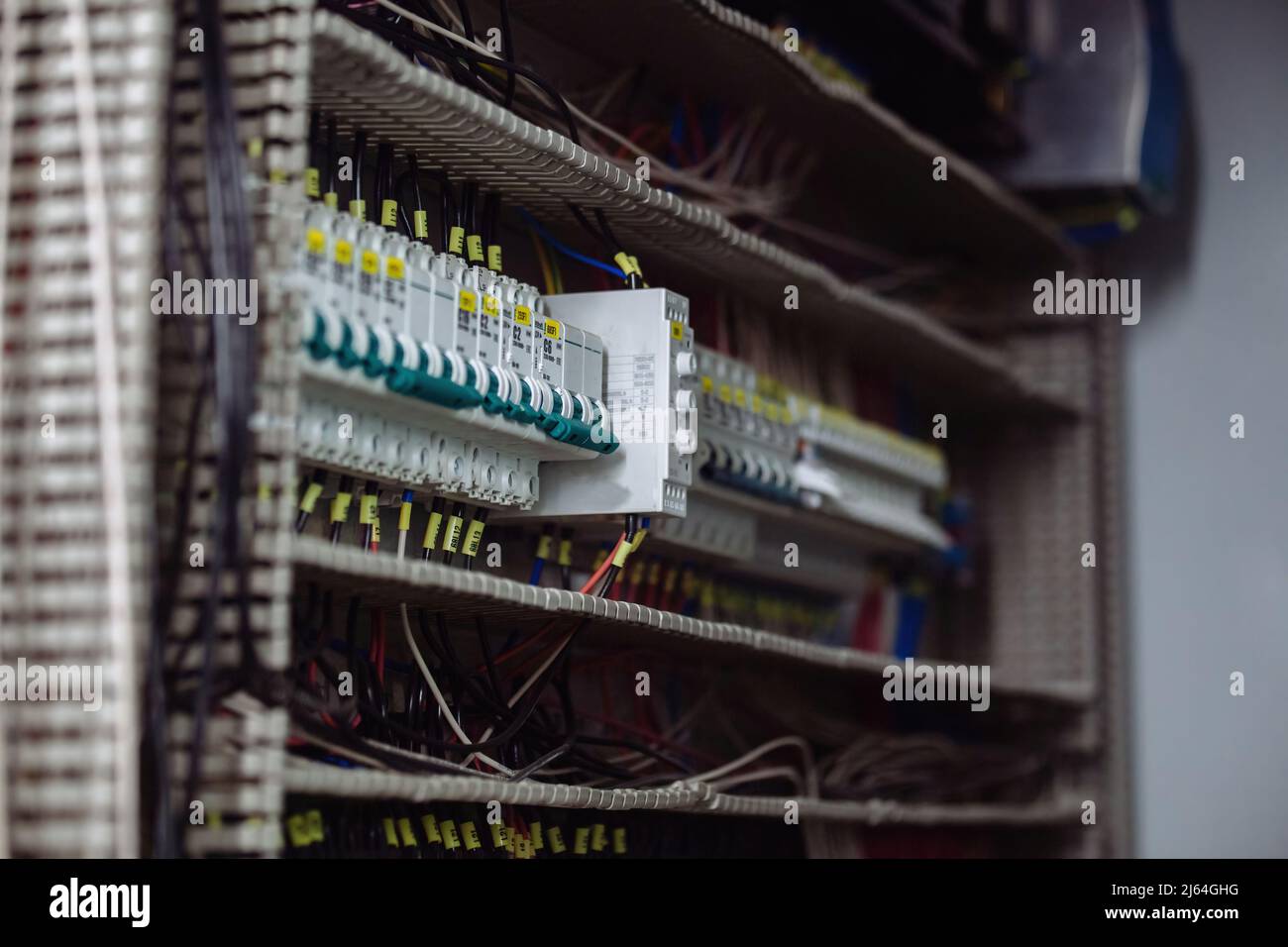 Electrical switchgear cabinet in the switchgear room Stock Photo - Alamy