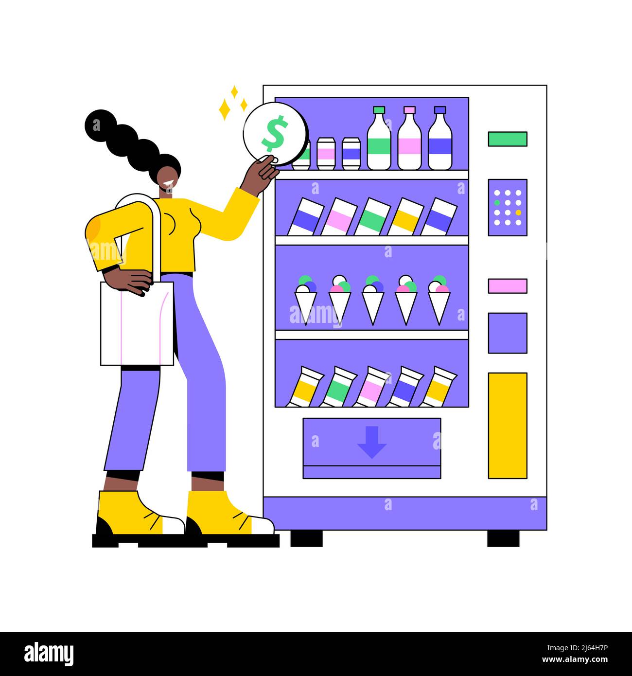 Vending machine abstract concept vector illustration. Vending business ...