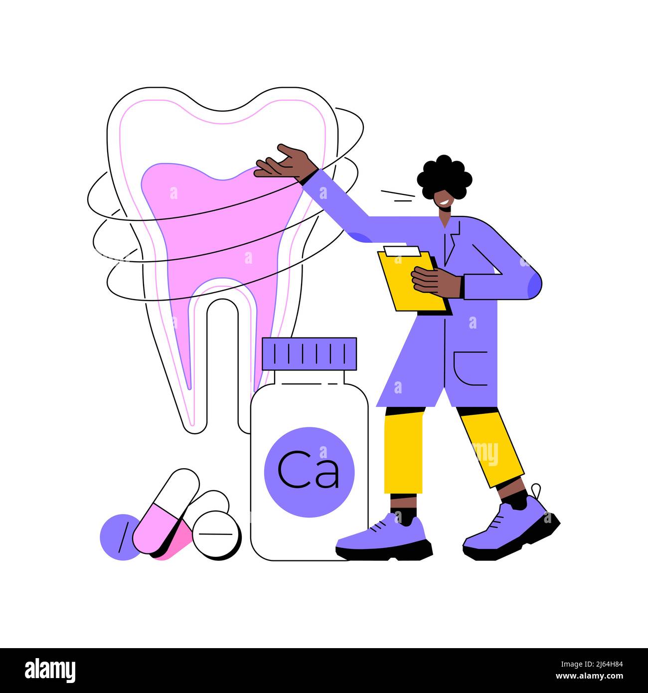 Uses of Calcium abstract concept vector illustration. Calcium dietary ...