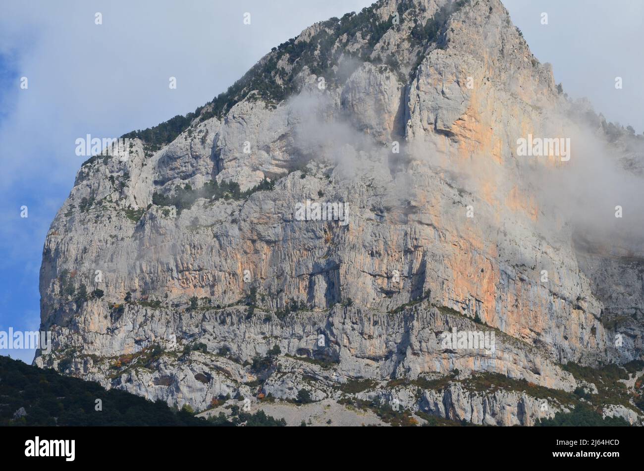 The Peña Montañesa, part of Cotiella limestone massif, Aragonese ...
