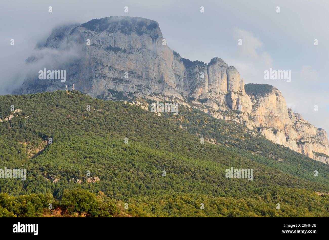 The Peña Montañesa, part of Cotiella limestone massif, Aragonese ...