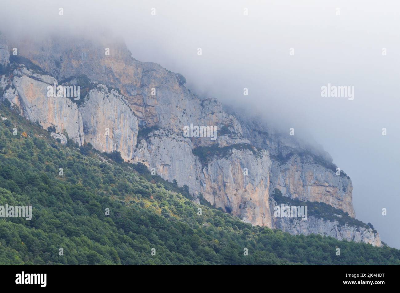 The Peña Montañesa, part of Cotiella limestone massif, Aragonese ...
