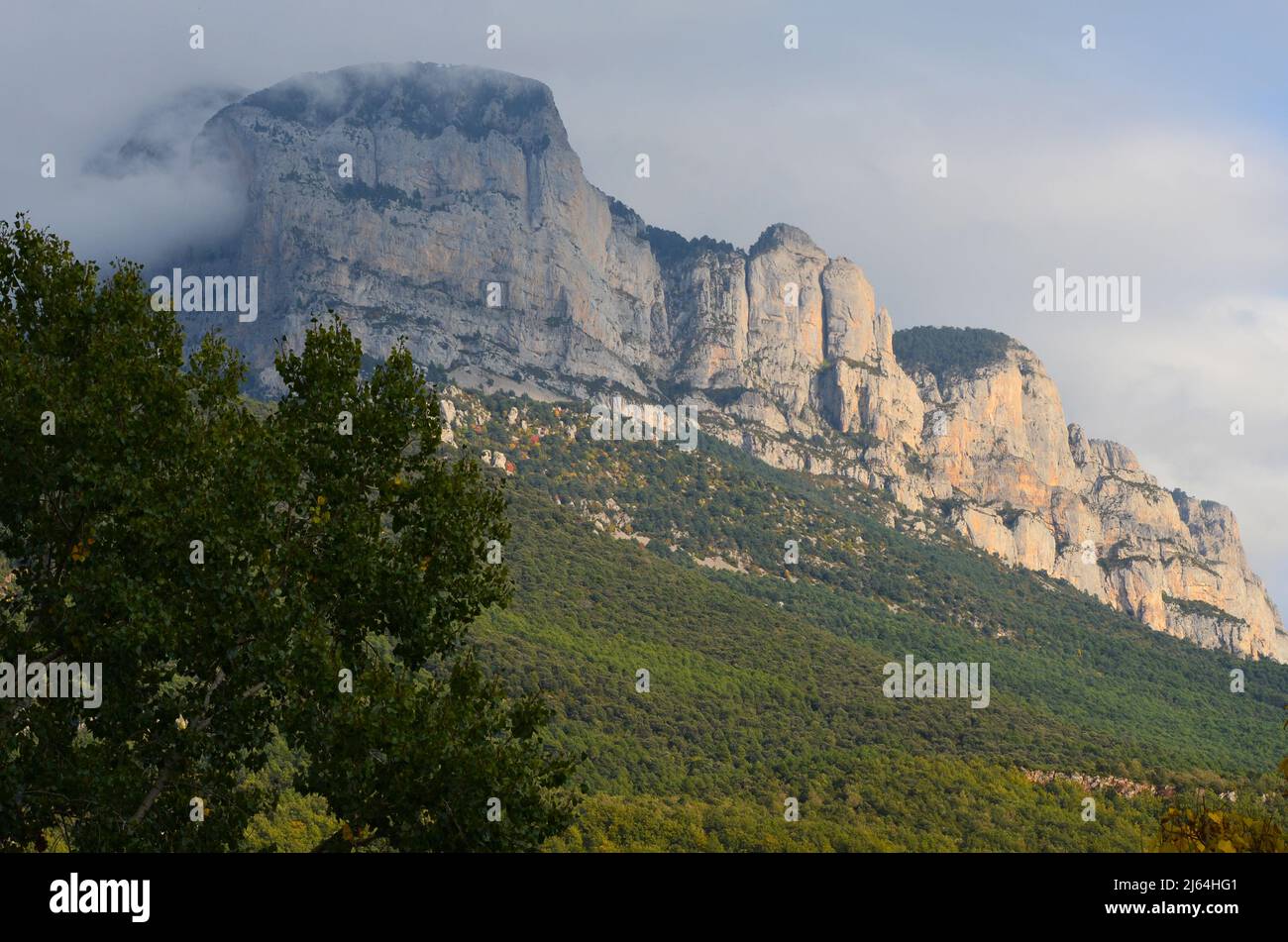 The Peña Montañesa, part of Cotiella limestone massif, Aragonese ...